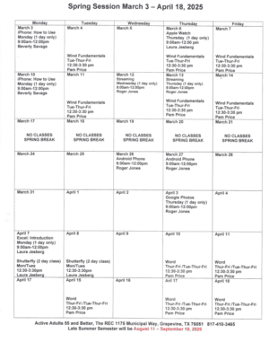 Active Adult Computer Classes - GoGrapevine